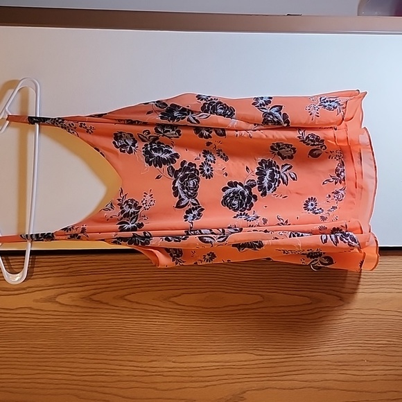 torrid | Tops | Torrid Plus Size 3 Double Layered Blue Flowers With ...